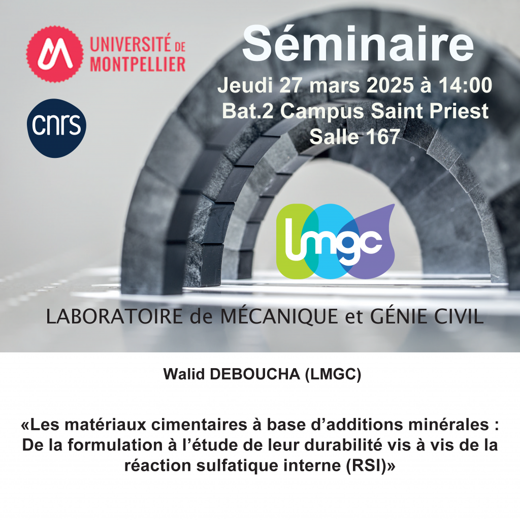 Séminaire Walid DEBOUCHA le 27 mars 2025 - Laboratoire de Mécanique et ...